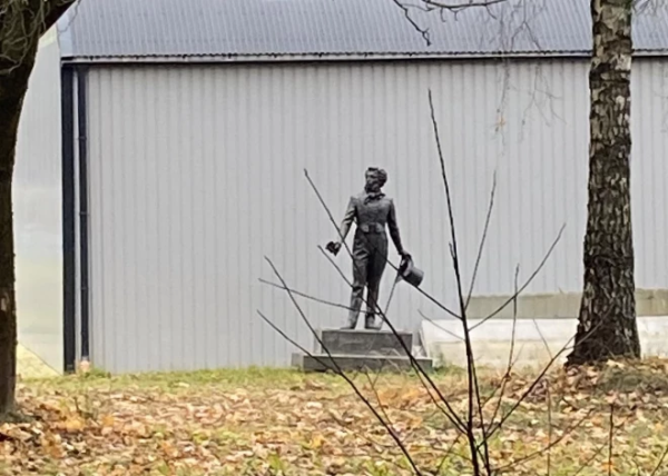 The dismantled monument to Pushkin in Riga was found near the Riga ...