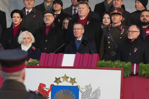 In his solemn speech, Rinkēvičs remembered three residents of Latvia ...