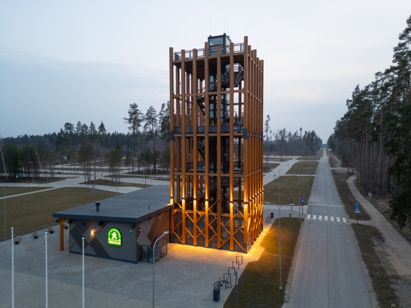 A new observation tower and visitor center opened in Tervete Nature ...